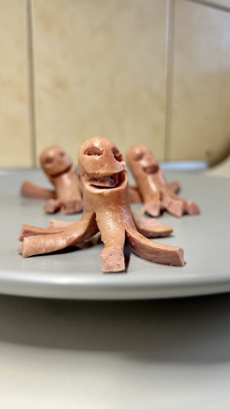 Happy Hot Dog Octopus